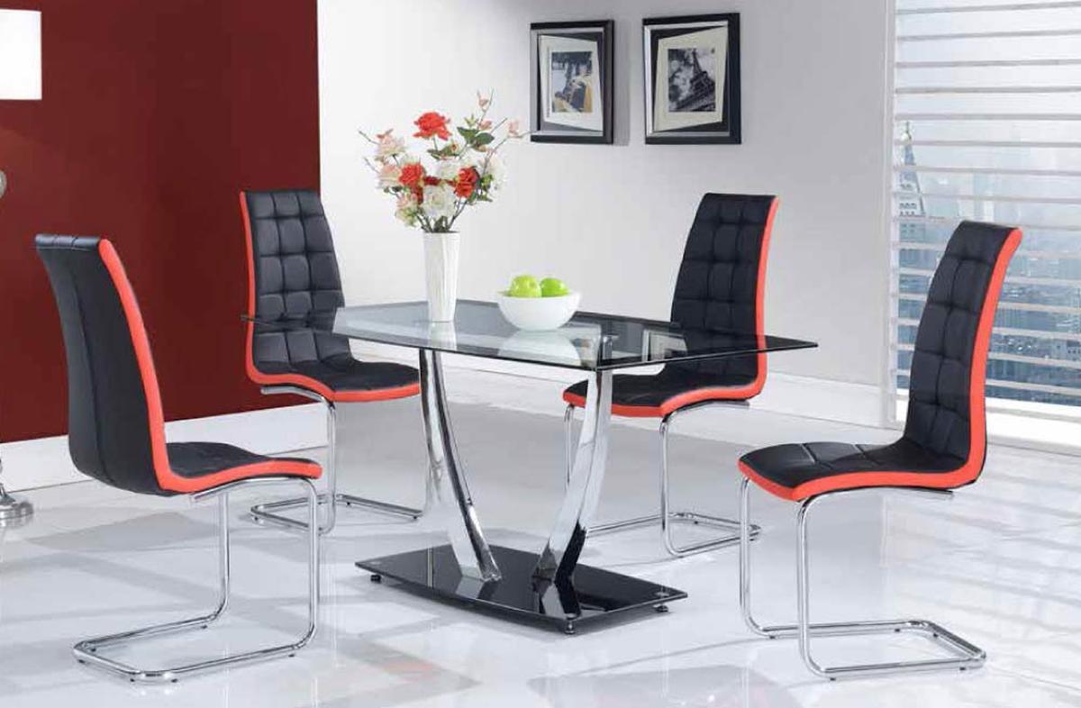 High-class Glass Top Five Piece Designer Dinette Set Dallas Texas GF716